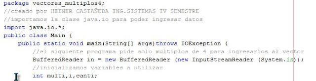 PROGRAMACION WEB JAVA: ARREGLOS EN JAVA