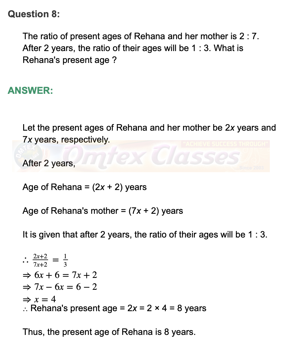 Education: Practice set 4.1, Chapter 4 - Ratio And Proportion ...