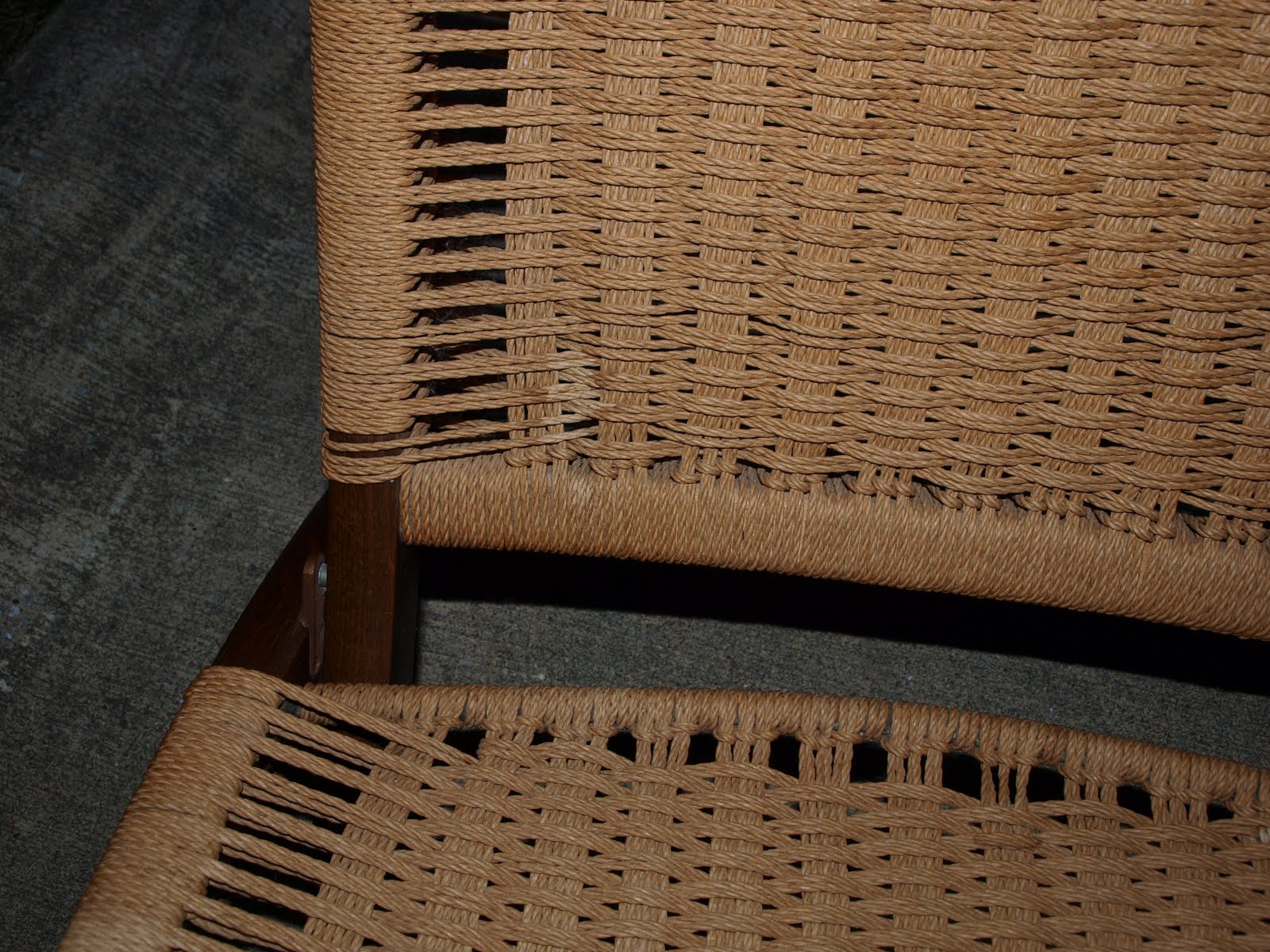 Funky Home Finds: For Sale: Wegner Style Danish Modern Paper Rope Cord ...