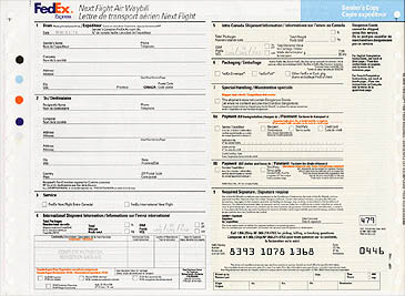 Fedex Air Waybill Form Download - Invoice Template