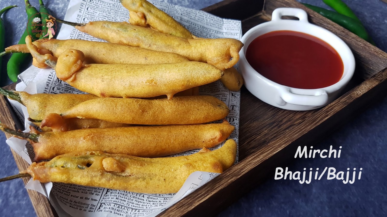 Hot and Spicy Mirchi Bhajji / Bajji / Pakora / Green Chili Fritters ...