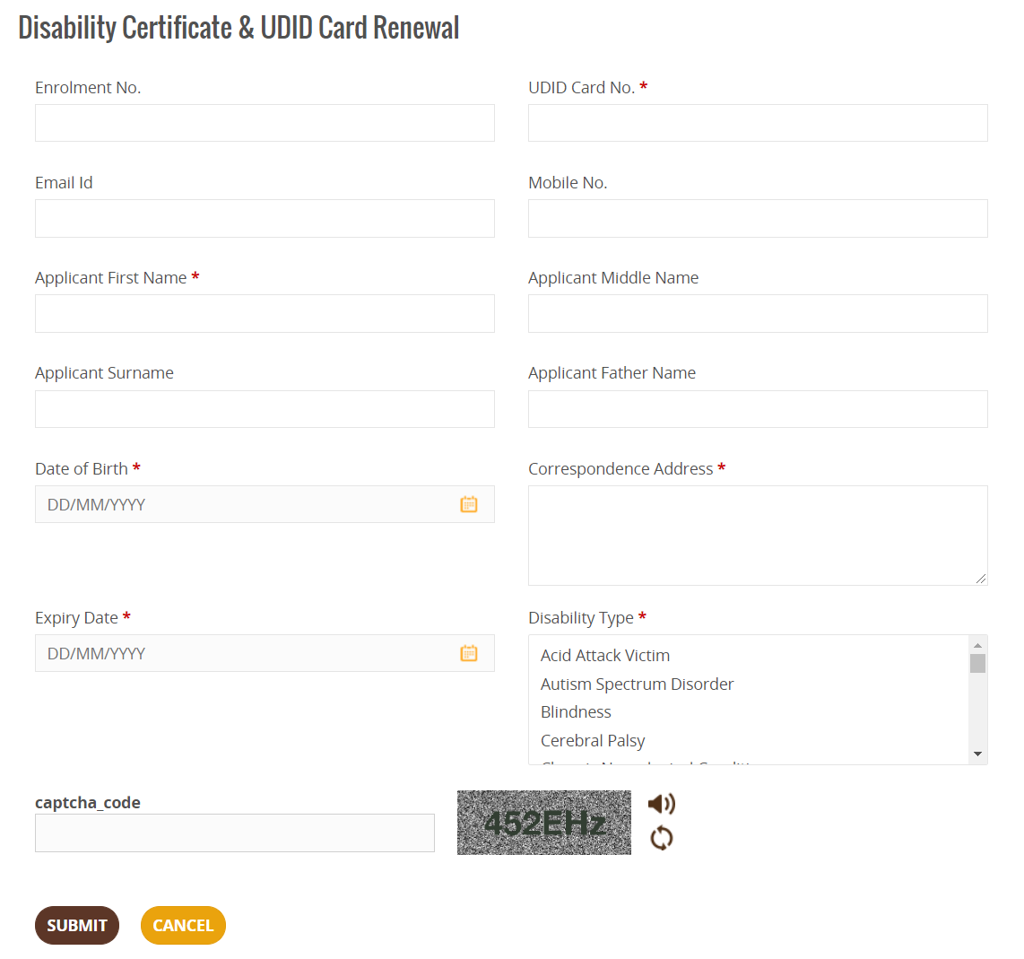(Apply) UDID Card 2022 | यूनिक डिसएबिलिटी आईडी कार्ड ऑनलाइन आवेदन ...