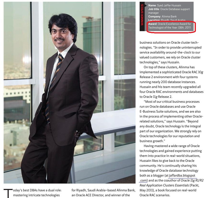 Congratulations on great achievement to Syed Jaffer Hussain