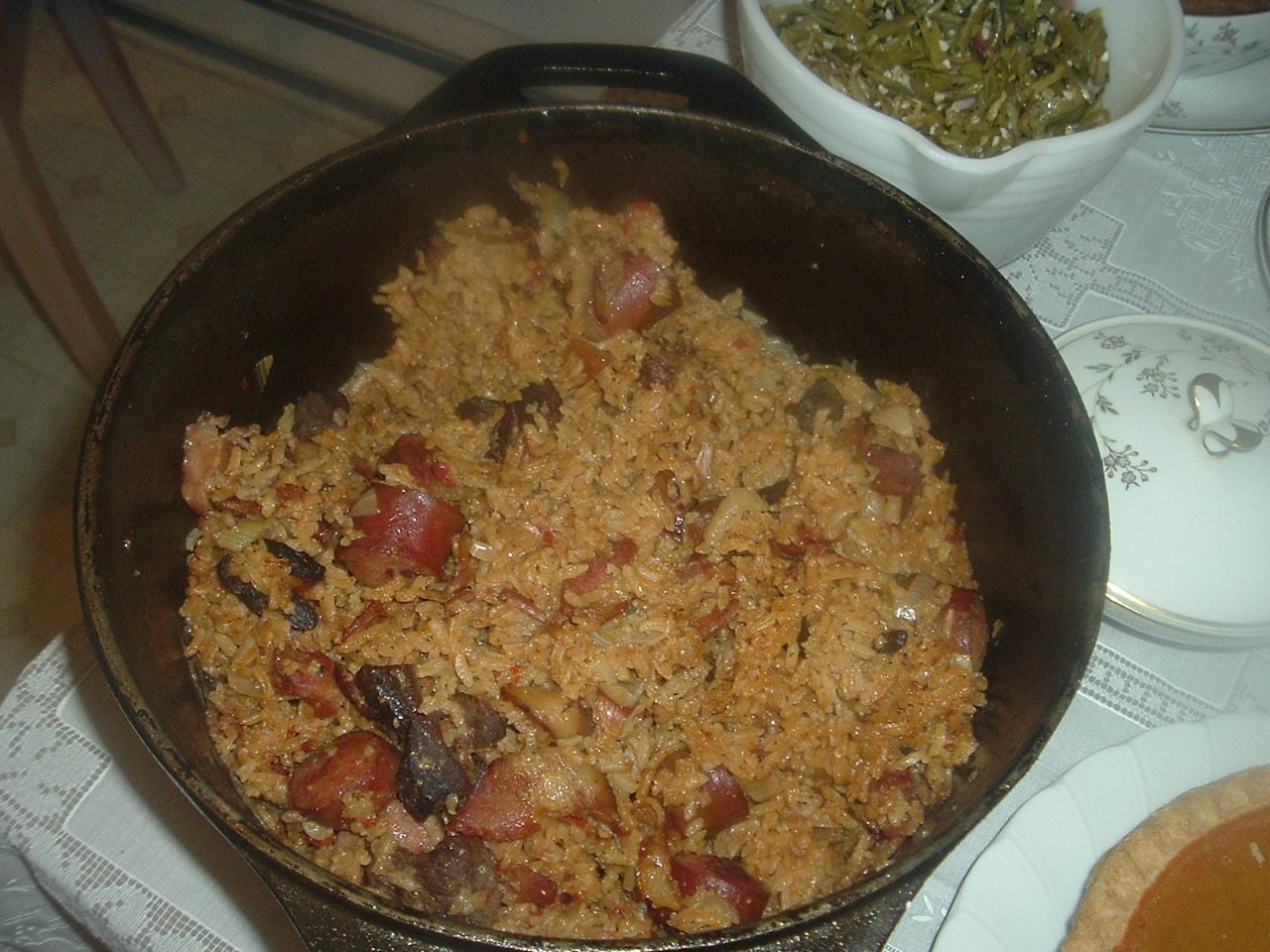 Salty: Pilau (pronounced perlo)