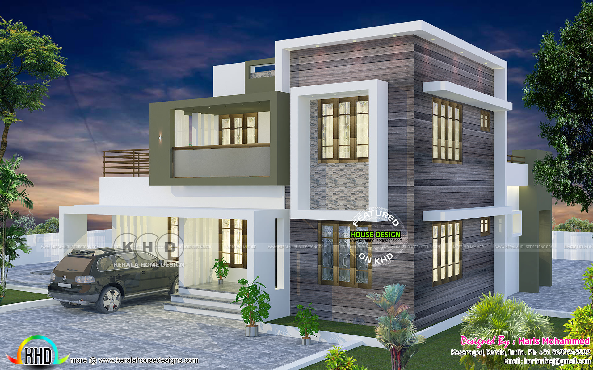 2412 sq-ft modern 4 bedroom house - Kerala Home Design and Floor Plans ...