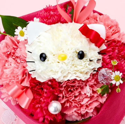 DIY: Membuat Rangkaian Bunga Hello Kitty