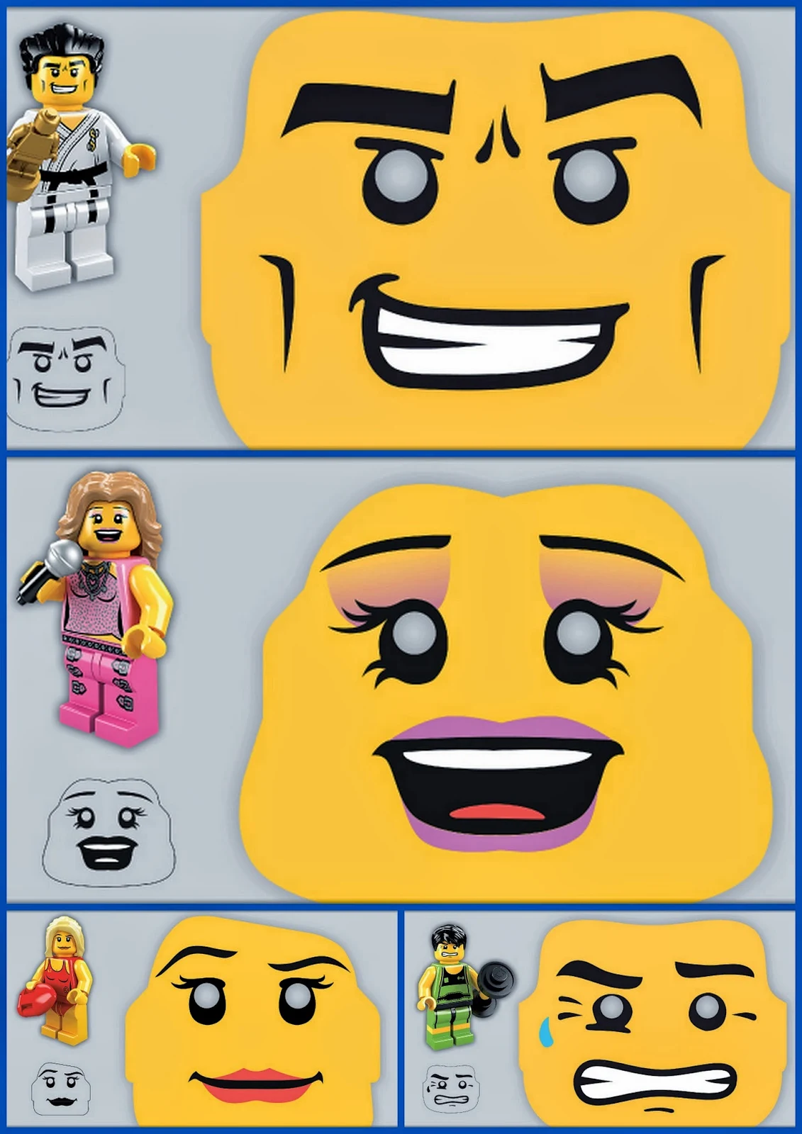 Lego Face Printable