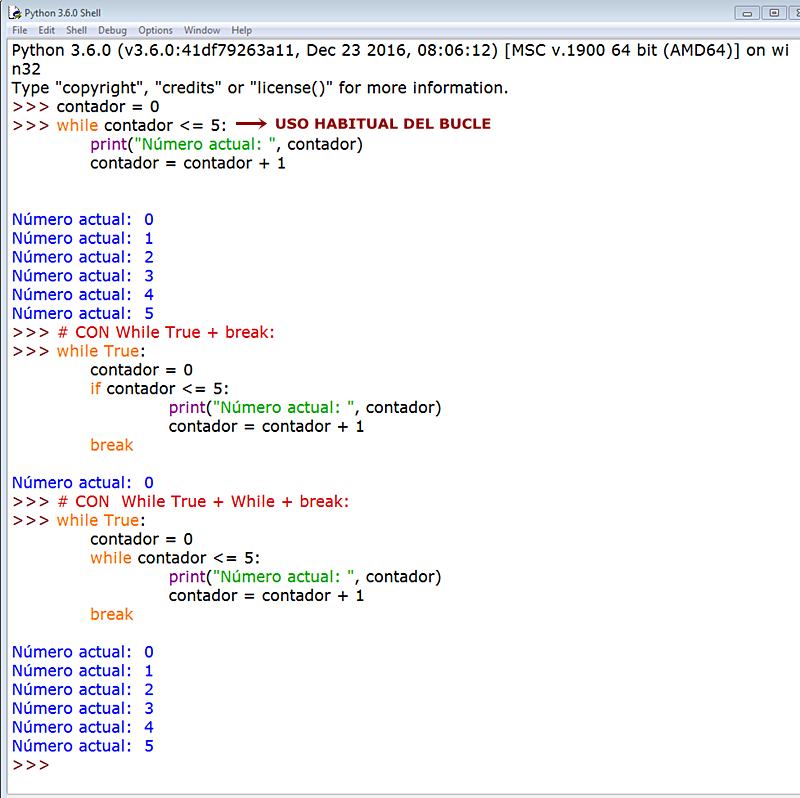 APRENDER A PROGRAMAR CON PYTHON: BUCLE WHILE