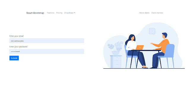 React.js Simple Login Form with React-bootstrap - The Amazing Lesson