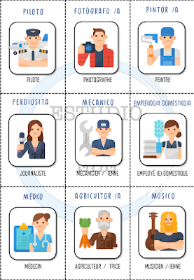 FLASHCARDS Profesiones y oficios / Professions et métiers