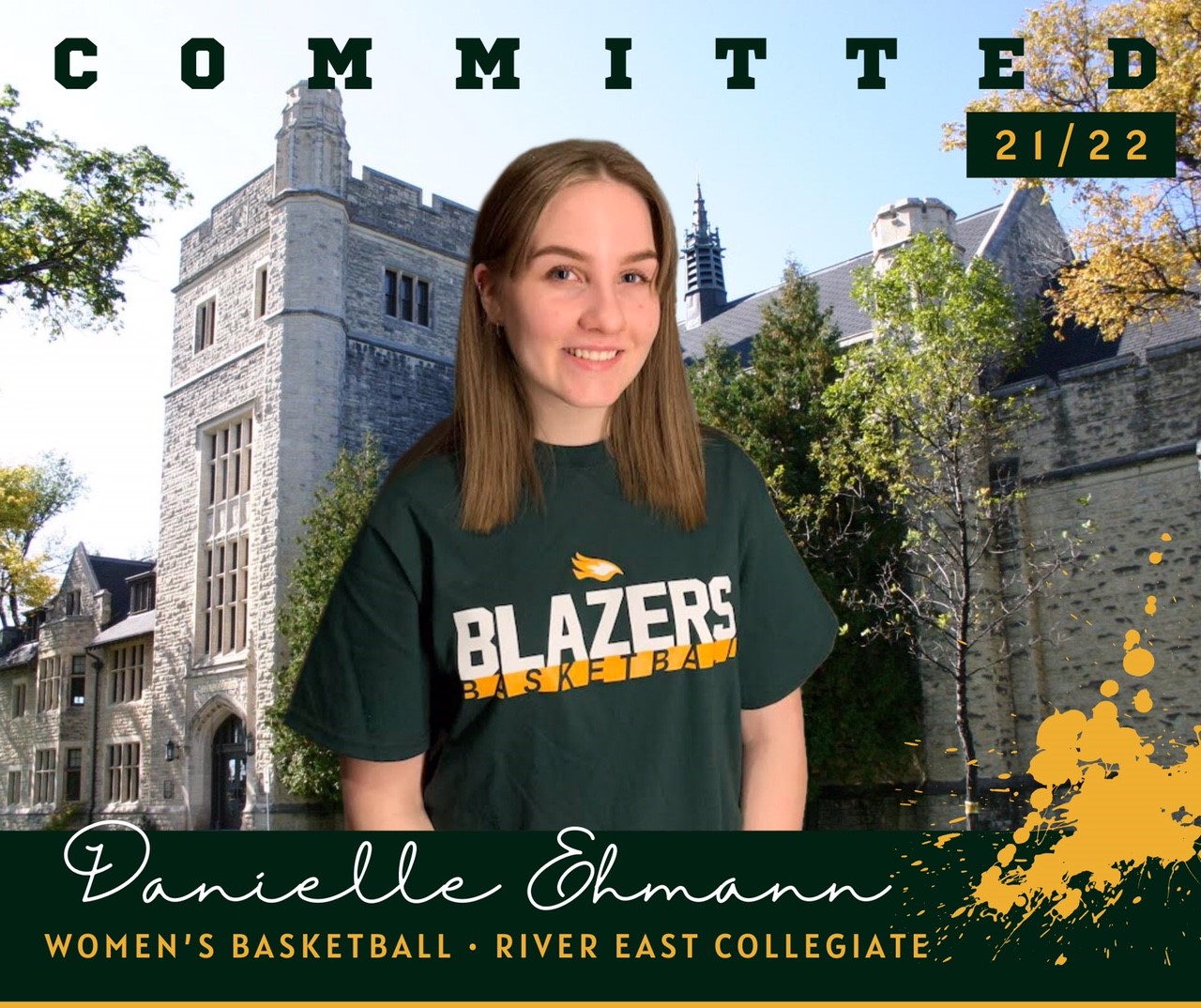 Winnipeg's Danielle Ehmann Commits to CMU Blazers Women's Basketball ...