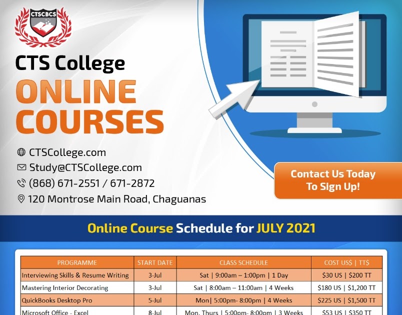 New Advertised Programmes, Courses and Information (July 2021): CTS ...