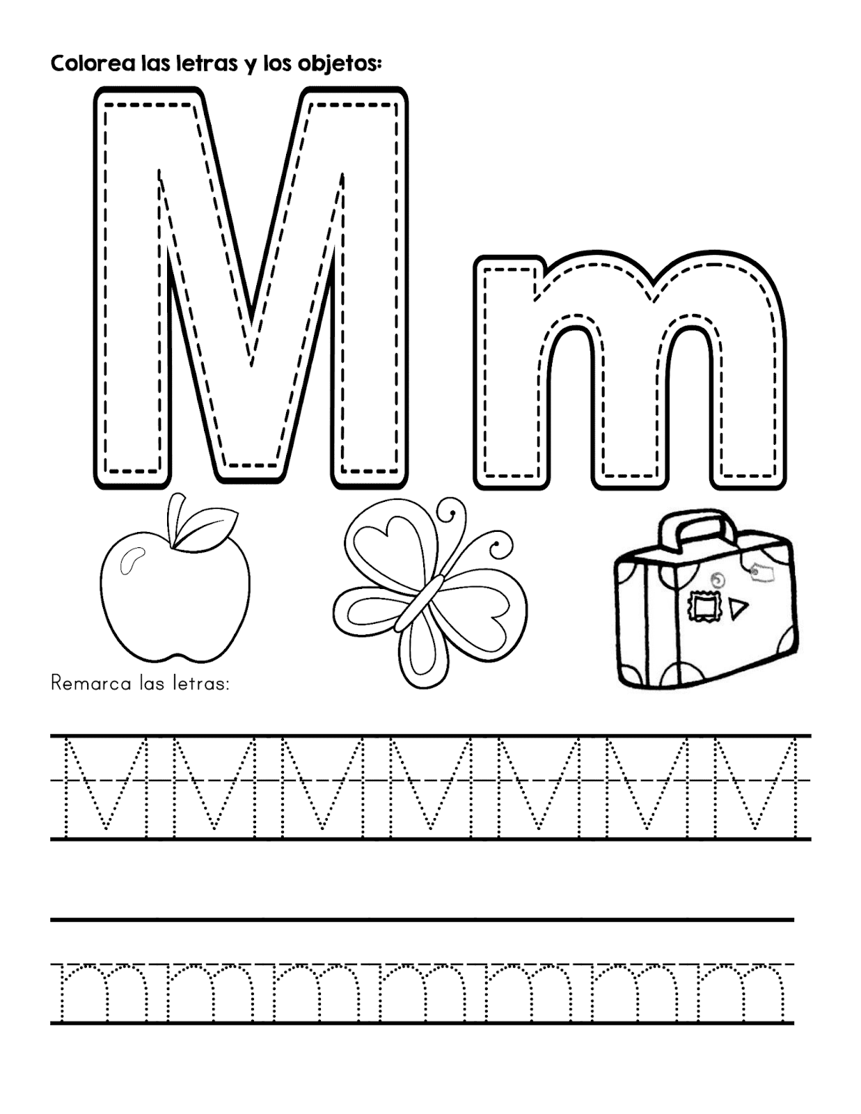 Abecedario para colorear | Materiales Educativos para Maestras