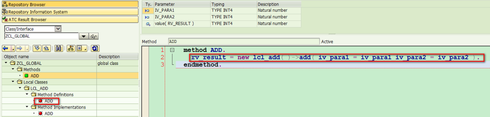 Sap Abap Central Local Class In Abap Java And Javascript