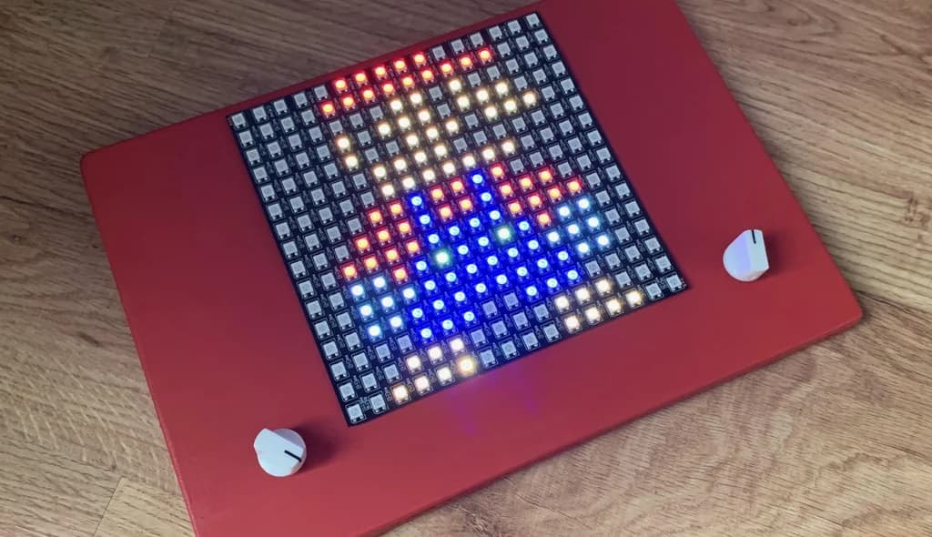Etch-A-Sketch LED RGB com Arduino Nano | Aberto até de Madrugada