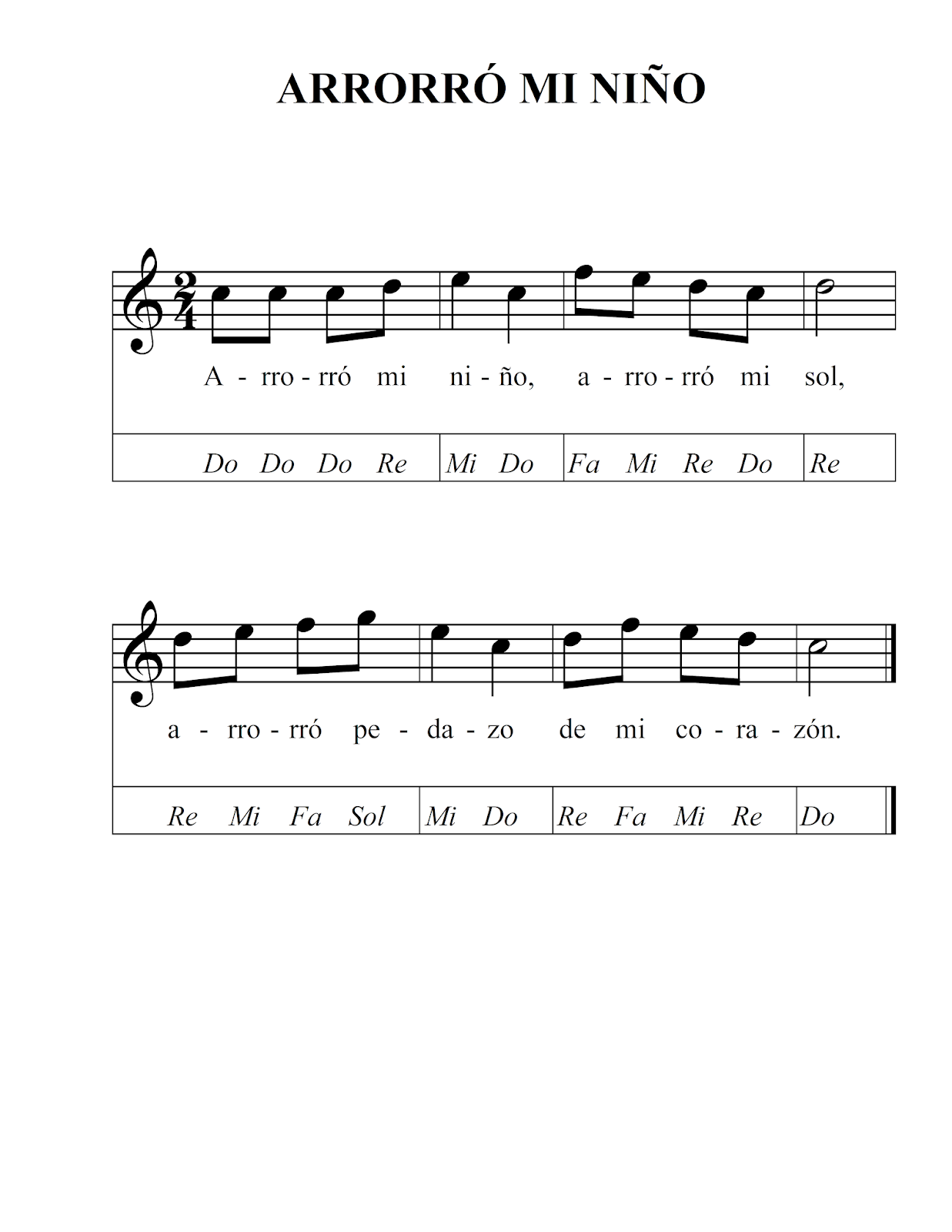 CEMCRUZ: ARRORRÓ NIÑO - PARTITURA CON NOTAS ESCRITAS + TUTORIAL PARA VIOLÍN