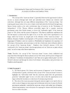 essay examples: the american dream essay