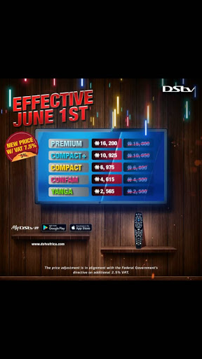 DSTV And GOTV New Subscription Prices Effective From June 1, 2020