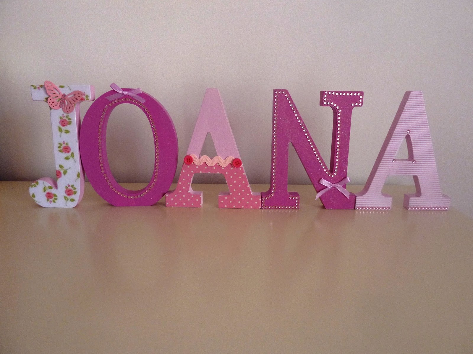 RIBARTES: "JOANA" palavra em 3D