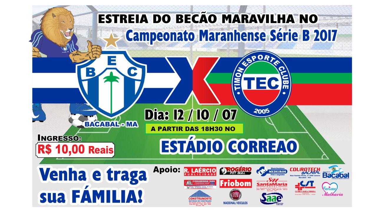 BLOG DO MANO NETO : MARANHÃO ESPORTE: O time do BEC estreia na segunda ...