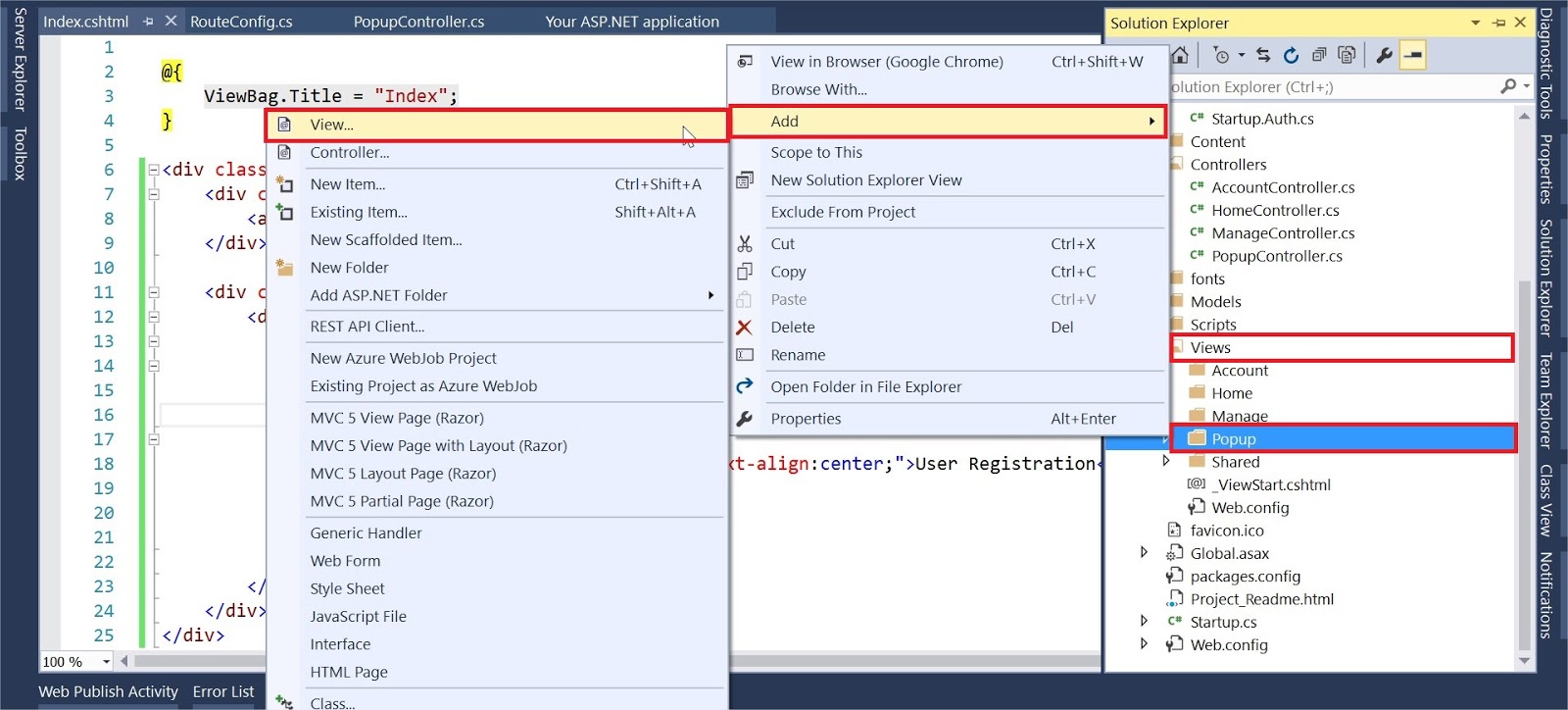 Dot Net Example Bootstrap Modal Popup Using Asp Mvc