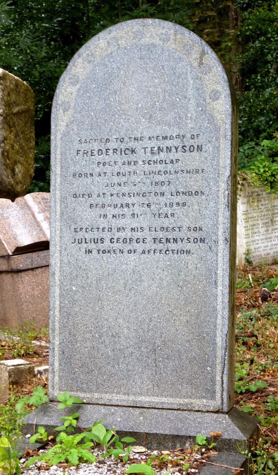 Dr Tony Shaw: Highgate Cemetery (West) #4: Frederick Tennyson
