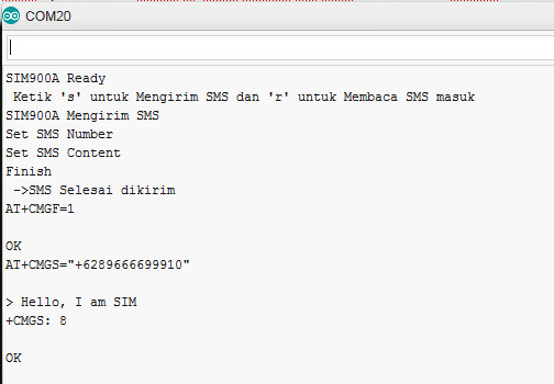 Cara mengoneksikan modul sim900 dengan arduino saklar sms