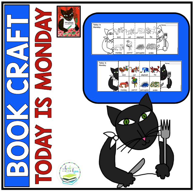 TODAY IS MONDAY BOOK CRAFT ~ Book Units by Lynn