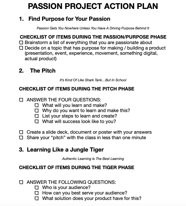 What's Happening in Room 104: Passion Projects