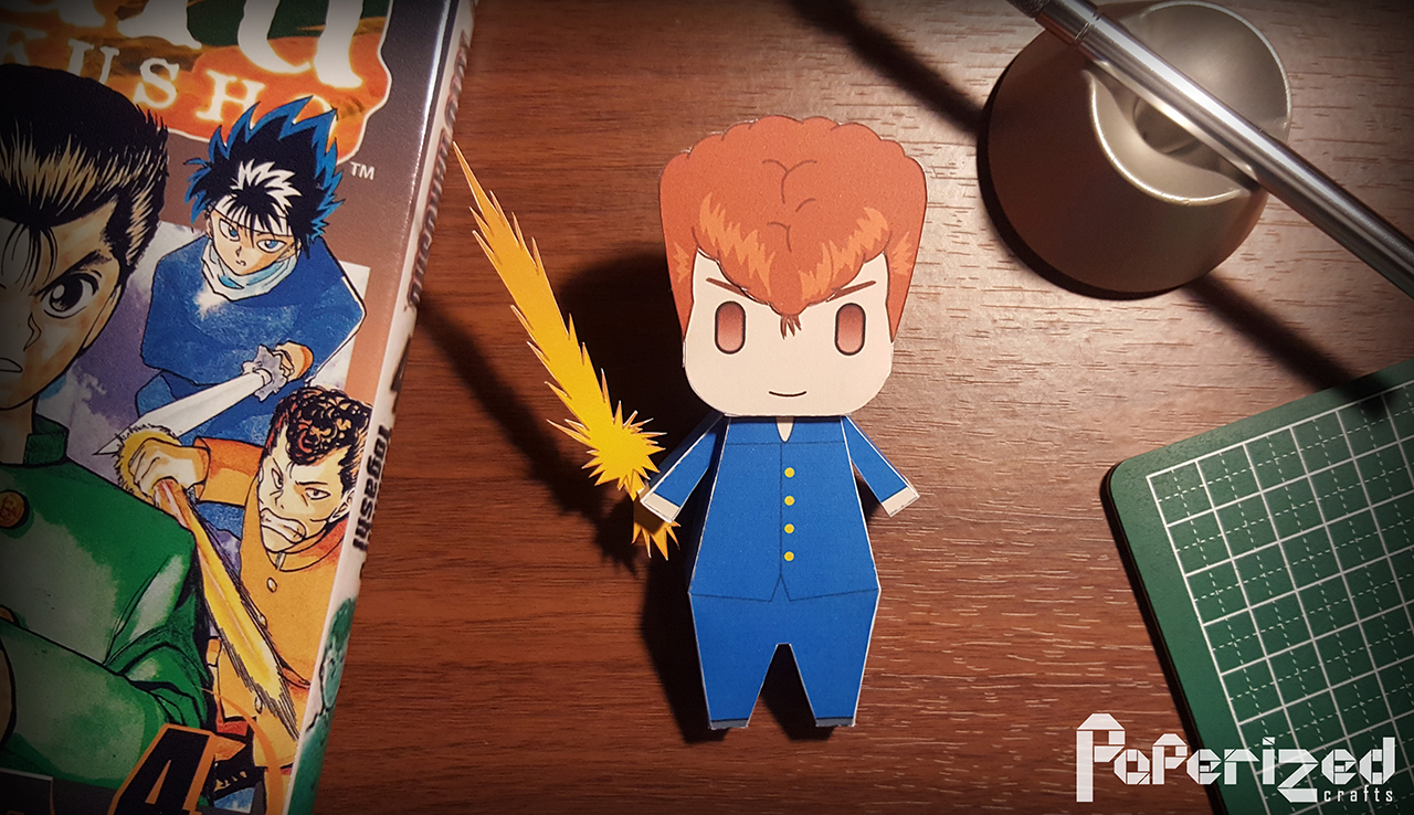 YuYu Hakusho: Kazuma Kuwabara Paperized | Paperized Crafts