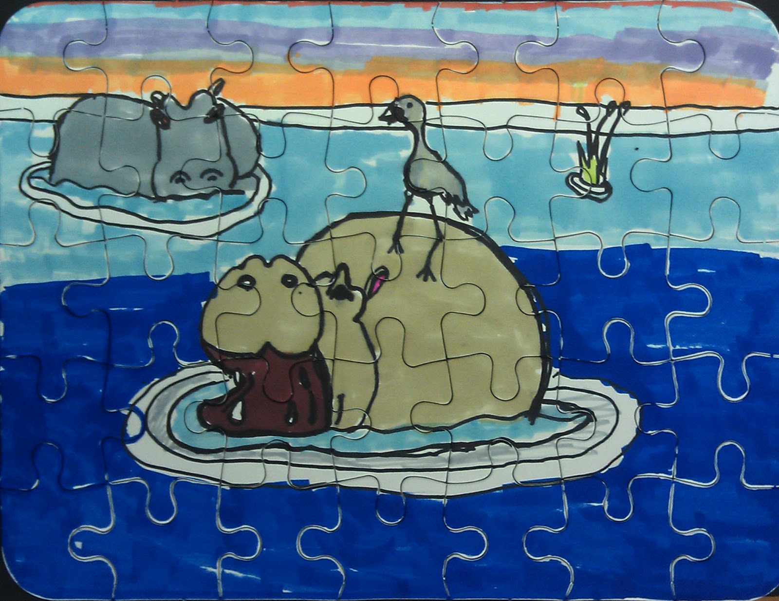 Kidzart: Hippo Puzzle
