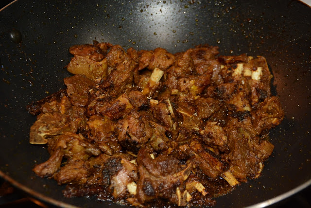 Nepali Tummy!!: Nepali Style Pan Fried Mutton (Khasi ko Bhuteko Masu ...