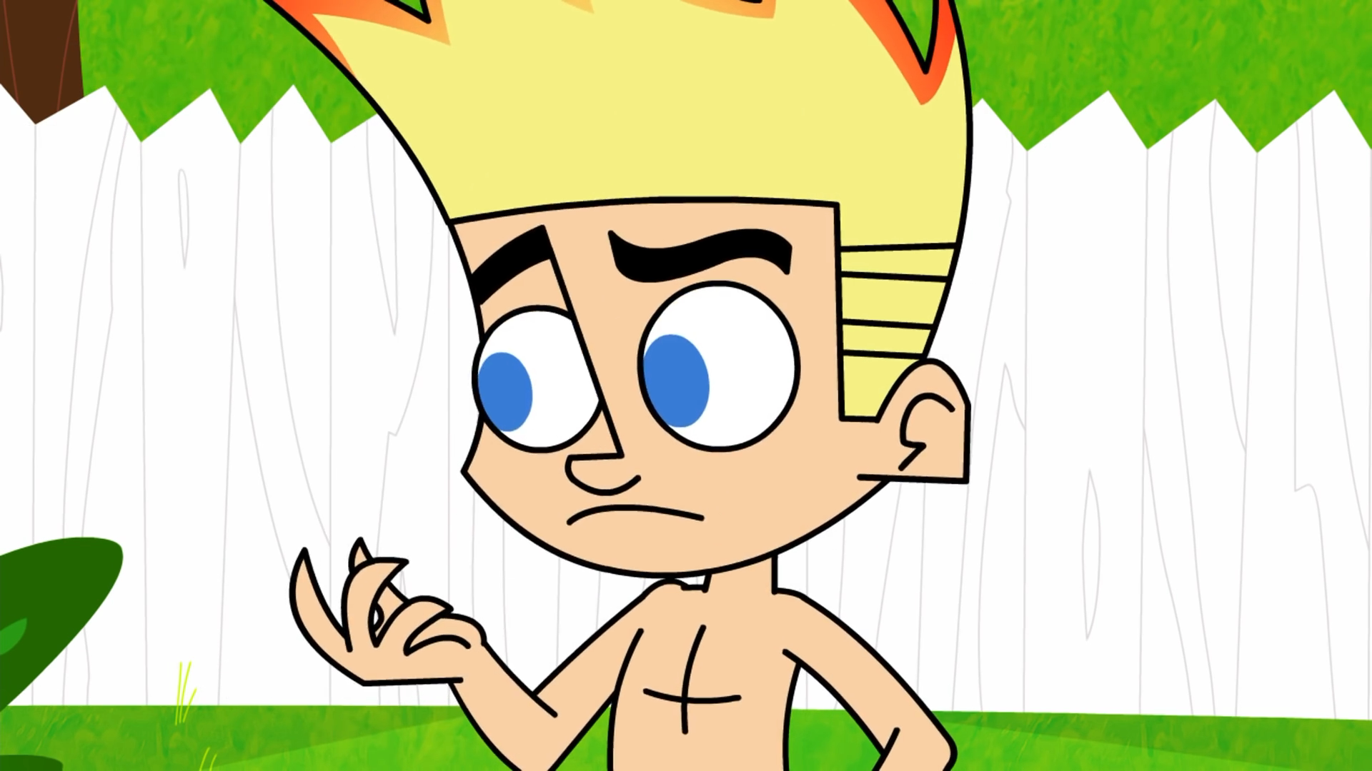 Shirtless Drawn Cartoon Boys & Men: Johnny Test in Briefs-3