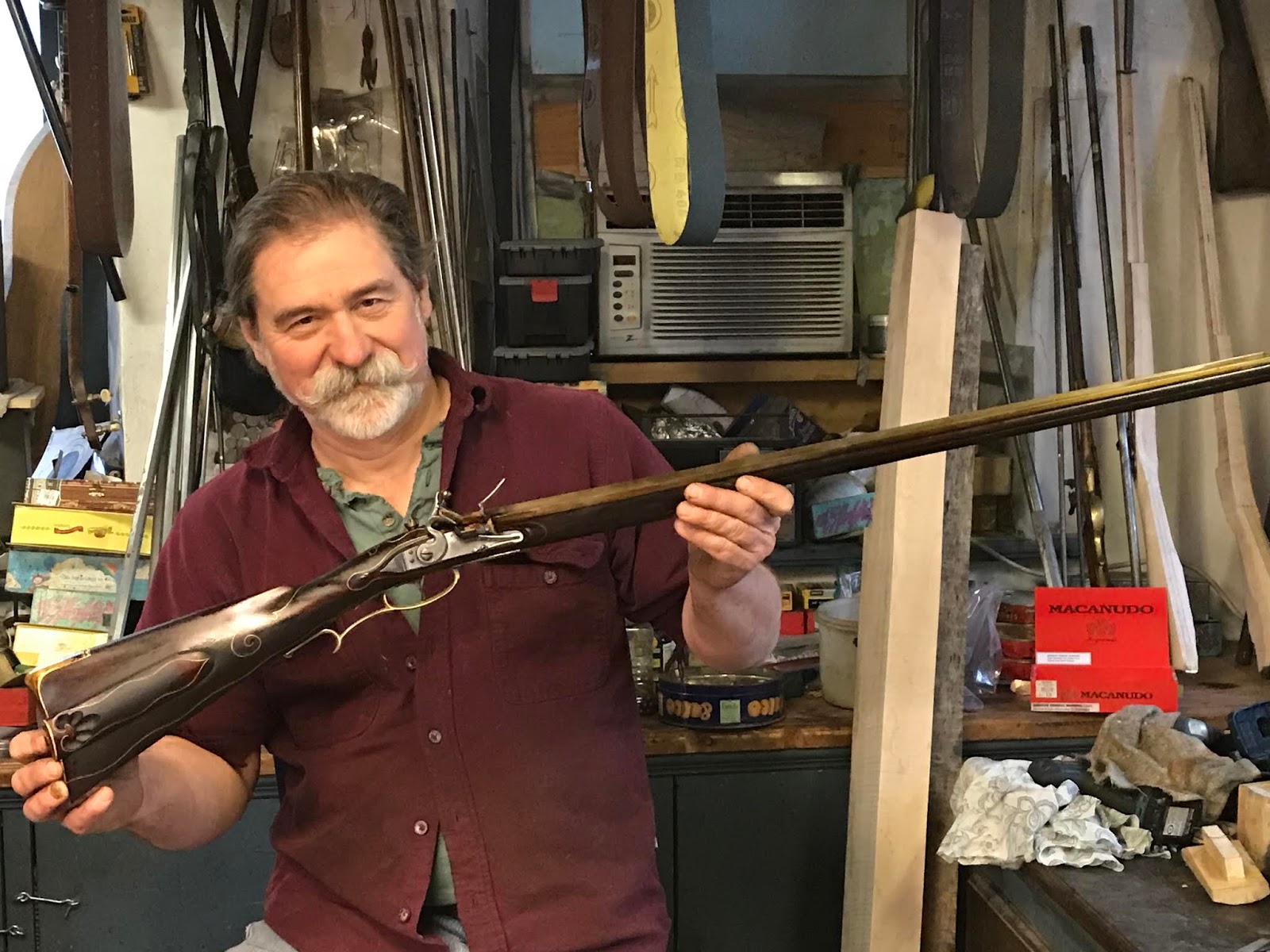 Judson Brennan: Alaskan Longrifle Artisan: Wire Inlay Finished, First ...