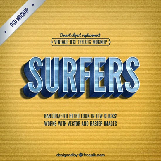 Colección de 18 Efectos de Texto Gratis y Editables | Saltaalavista Blog