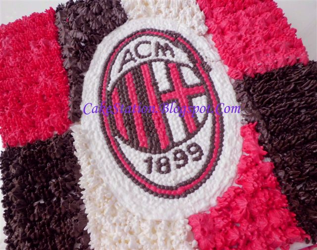 Cake Station: AC Milan Cake untuk Bp Jayus