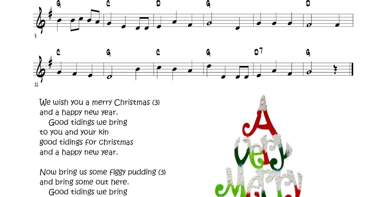 recorder tutorials: We wish you a merry Christmas