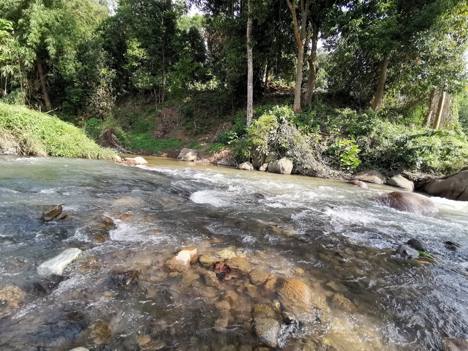 Rehat sebentar di Sungai Benus, Janda Baik, Bentong, Pahang