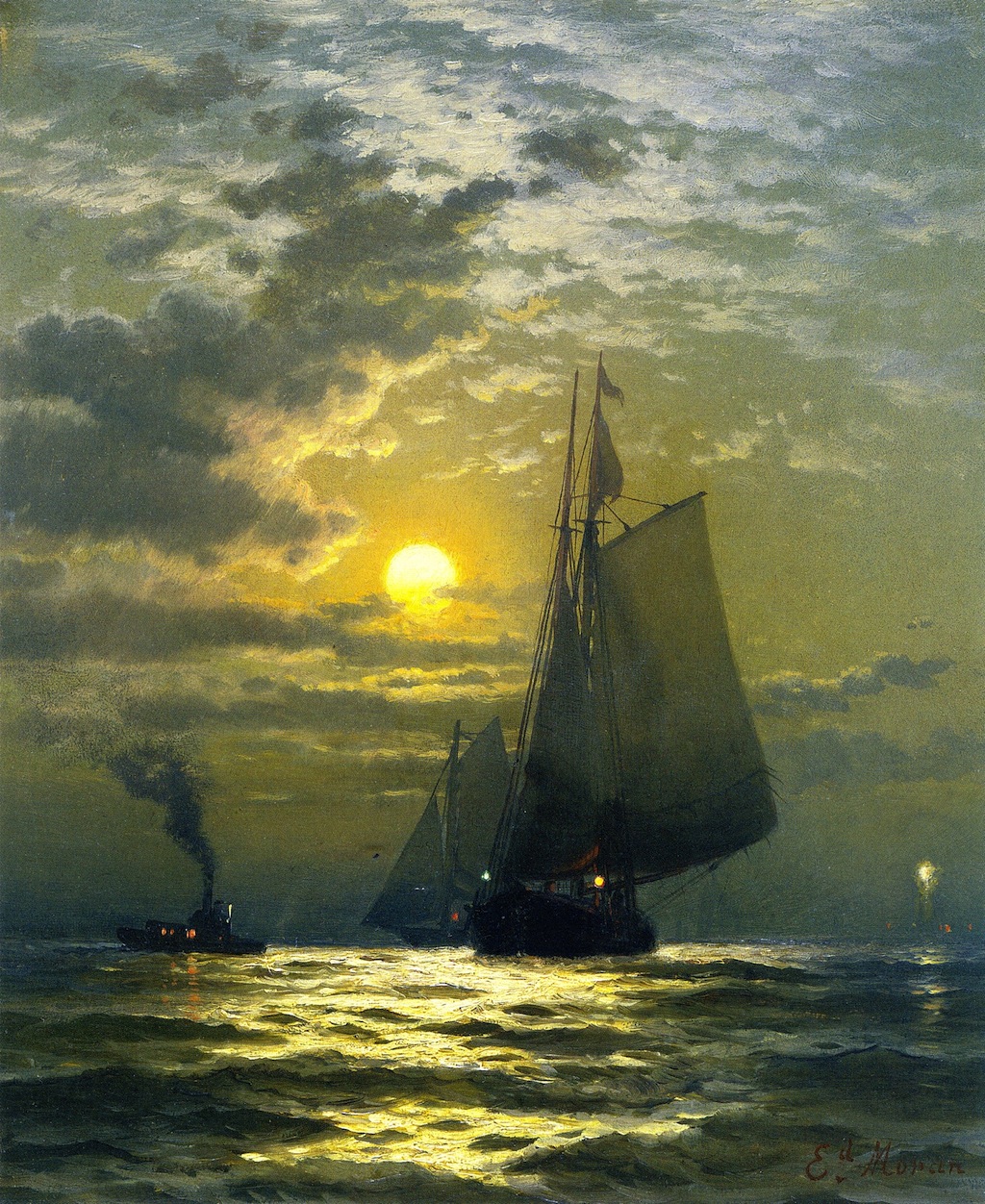 19th century American Paintings: Edward Moran 19th century American Paintings: Edward Moran