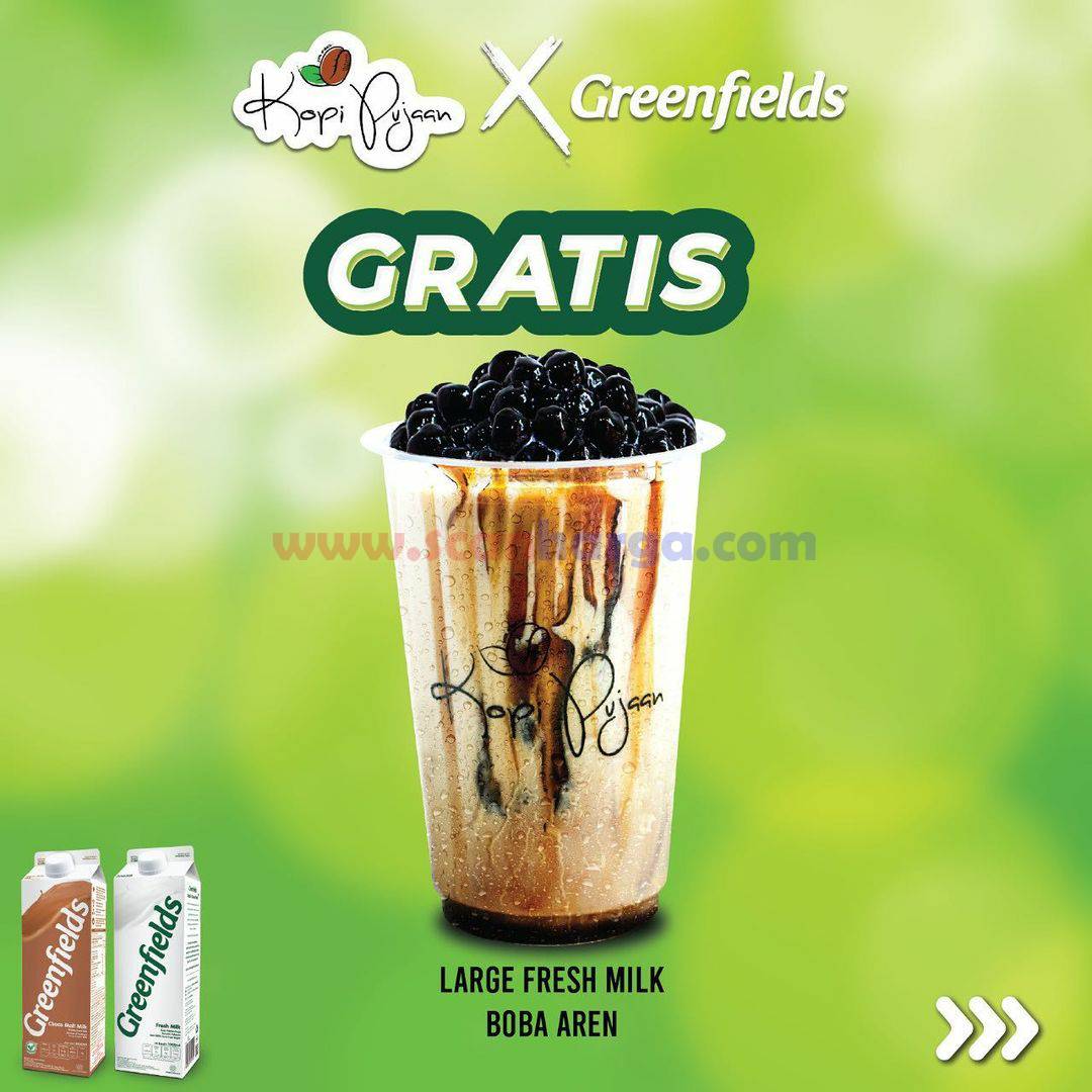 KOPI PUJAAN X GREENFIELD Promo GRATIS Minuman - scanharga