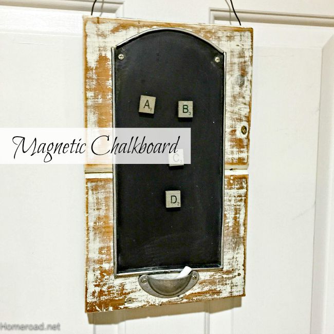 Easy Rustic Magnetic Chalkboards
