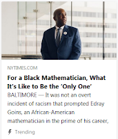 #Trending: For a Black Mathematician, What It’s Like to Be the ‘Only One’