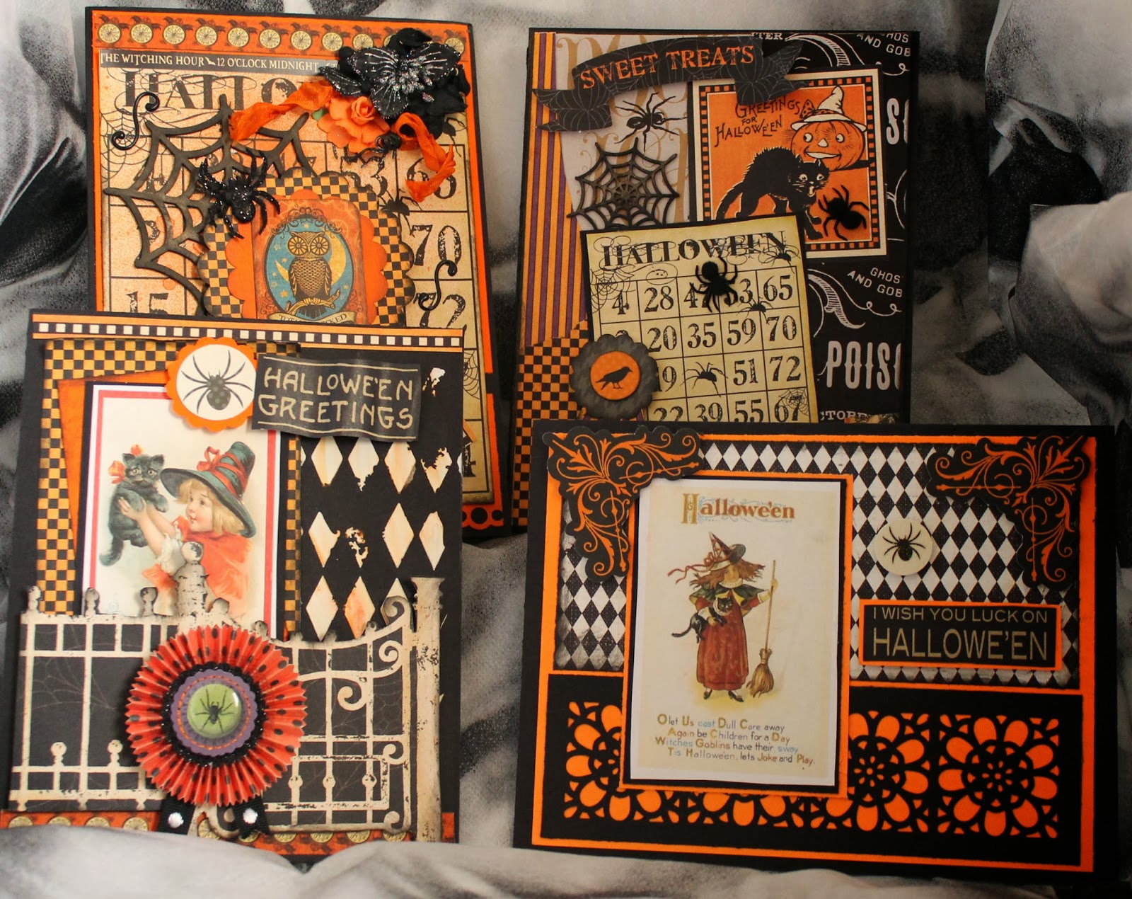 Ginas Designs: Halloween cards using Gina's Designs Freebie Friday ...