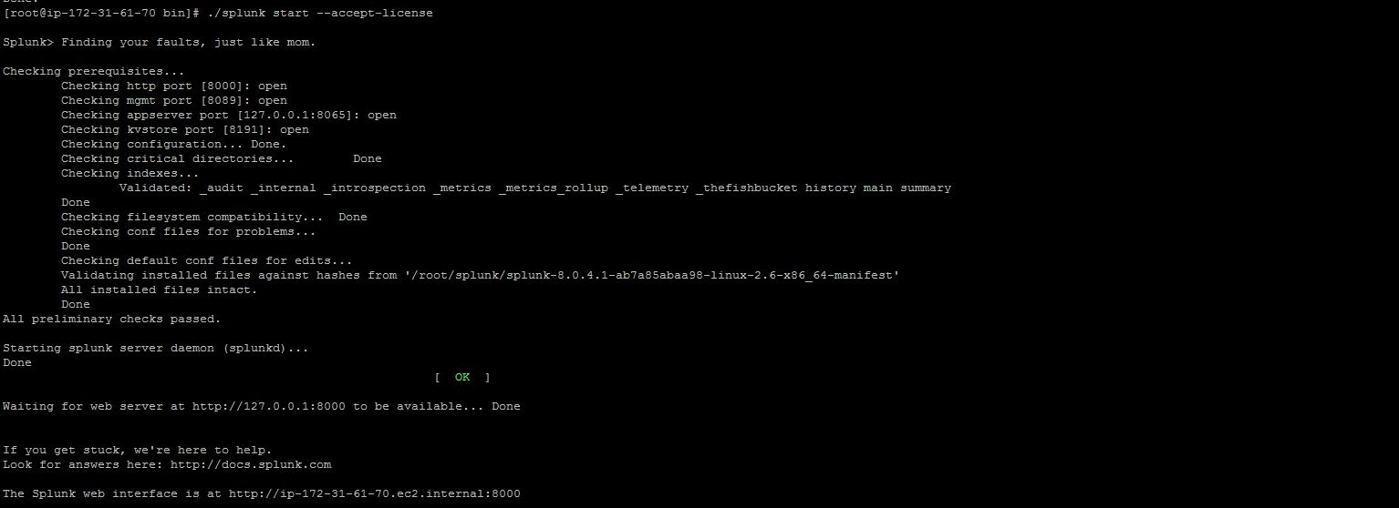 Installing Splunk on AWS EC2 - Red Hat Linux