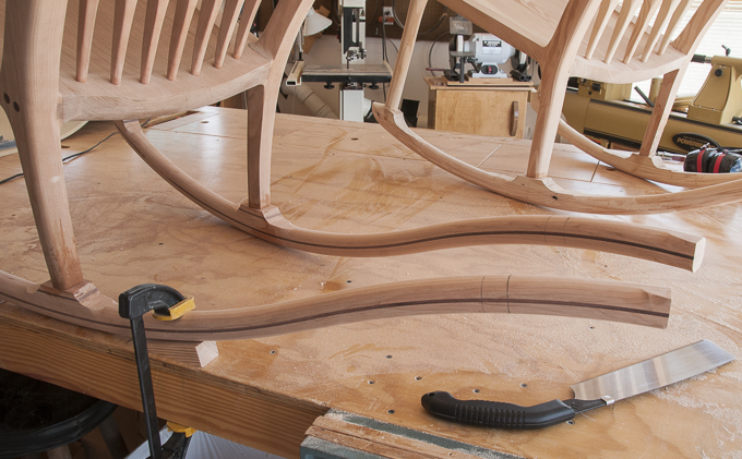 Projects & Related Things: Maloof Rocker - Shaping the Rocker Ends ...