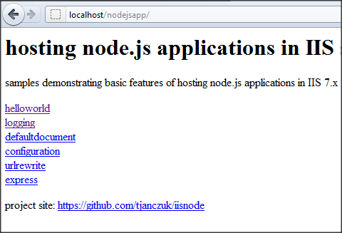 Installing and Running node.js application with iisnode | dotnetExpertGuide.com