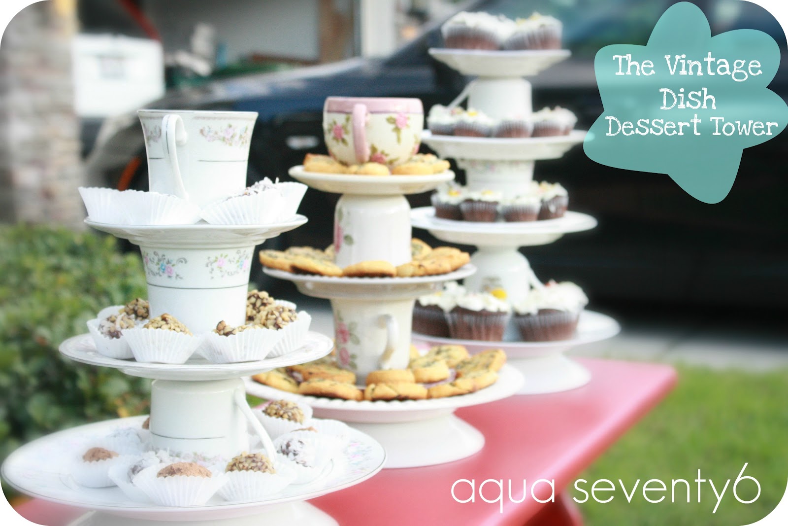 Aqua Seventy6: The Vintage Dish Dessert Tower