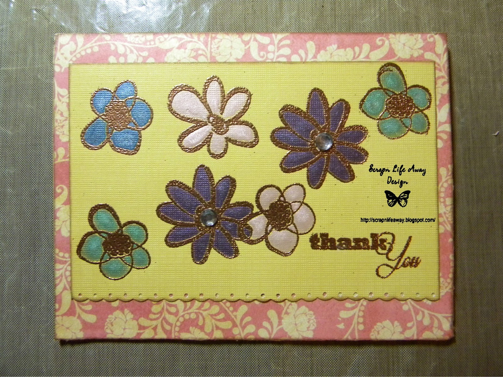 She's a Sassy Lady: Hand Made, Hand Painted Card