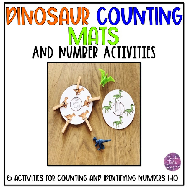 Dinosaur Counting Activities for Toddlers and Preschool | Teach.Talk ...