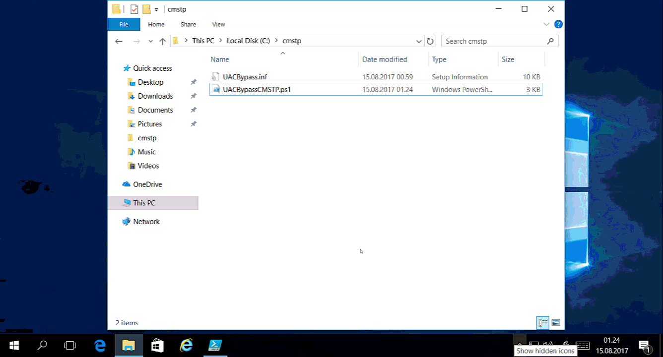Un informático en el lado del mal: Y otro Bypass más para UAC: CMSTP ...